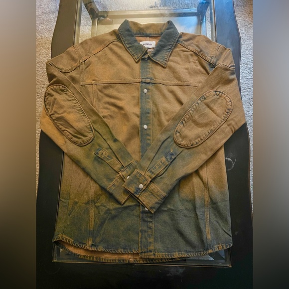 Weekday | Jackets & Coats | Weekday Brown Denim Wash Shirt Jacket Xl ...